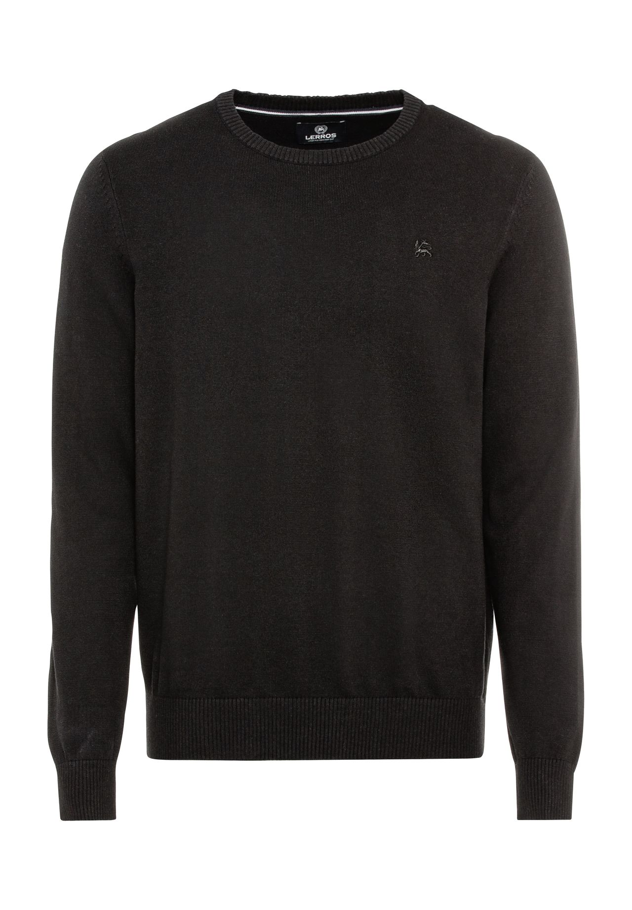 LERROS Pullover, Rundhals-Ausschnitt, Logo-Detail, für Herren | GALERIA