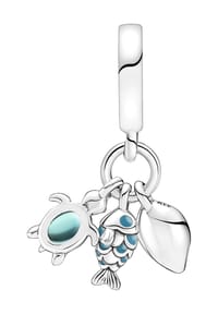 PANDORA Pandora Moments Charm "Fisch, Meeresschildkröte & Muschel ...