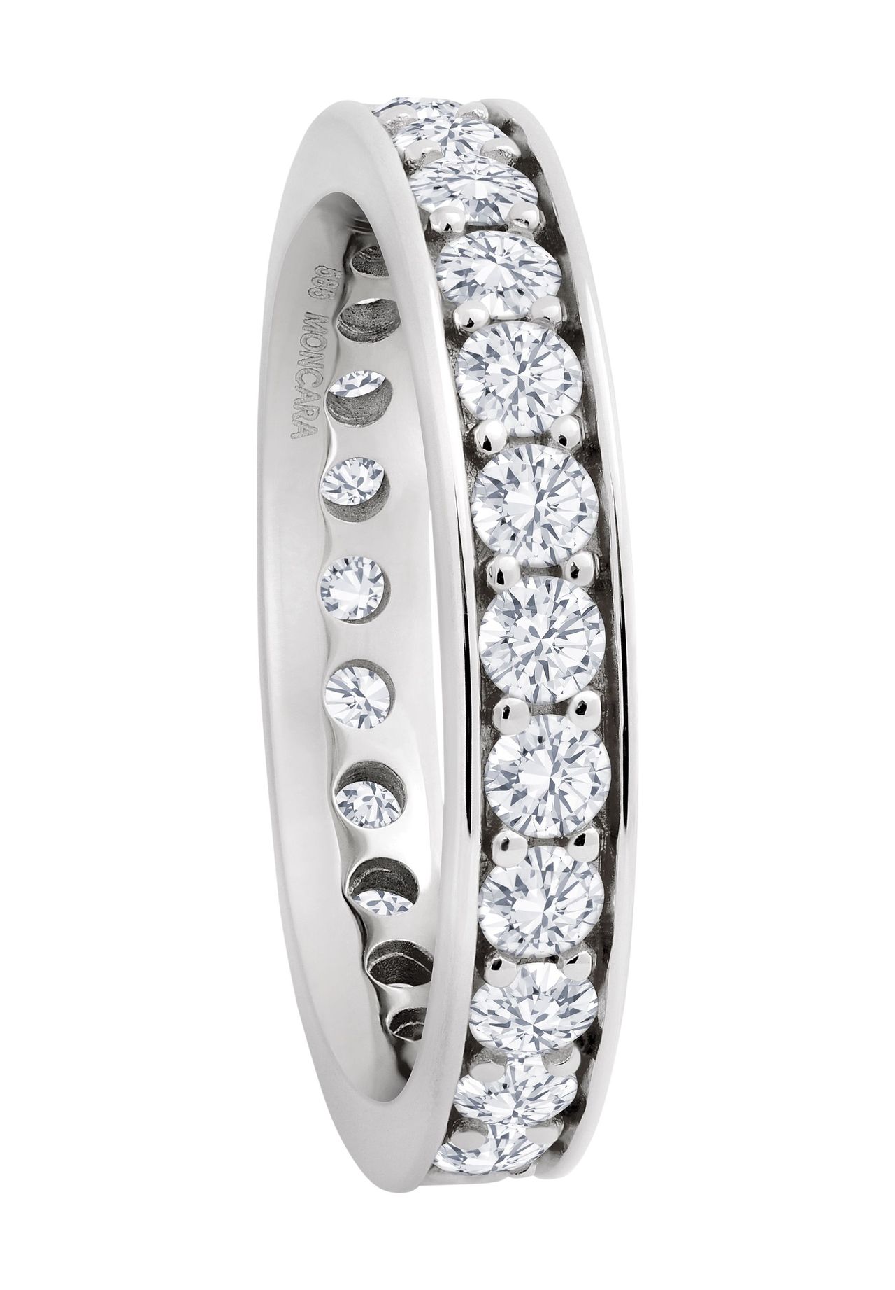 MONCARA Damen Ring, 585er Weißgold mit 23 Diamanten, zus. ca. 1,50 ...