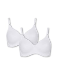 BeeDees® Damen Bügel-BH Rock'n'Roll W (2-er Pack) aus Baumwolle, mit ...