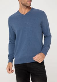 GALERIA essentials Pullover, Modern Fit, V-Ausschnitt, für Herren | GALERIA